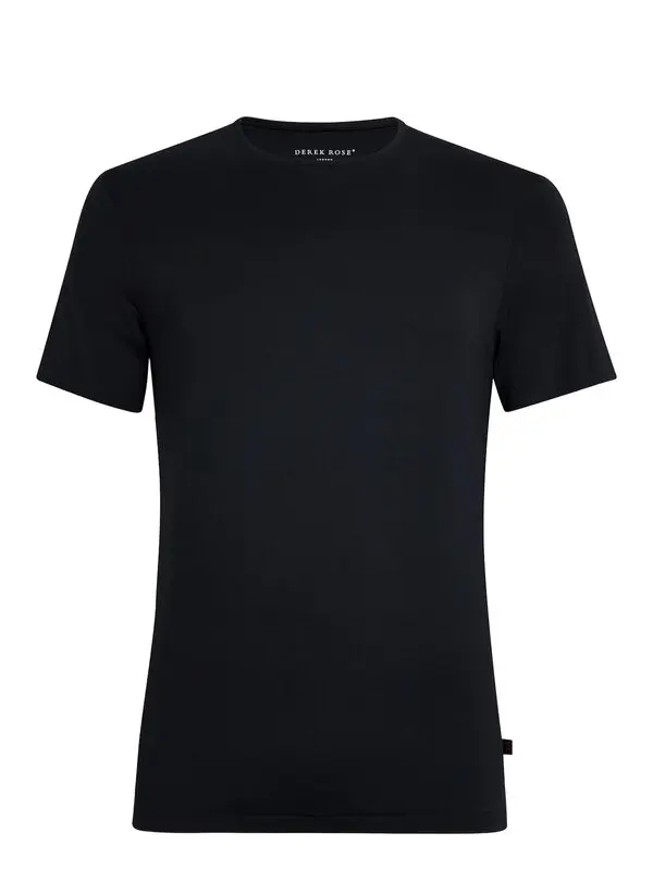 Derek Rose Micromodal Crew-neck T-shirt - Black