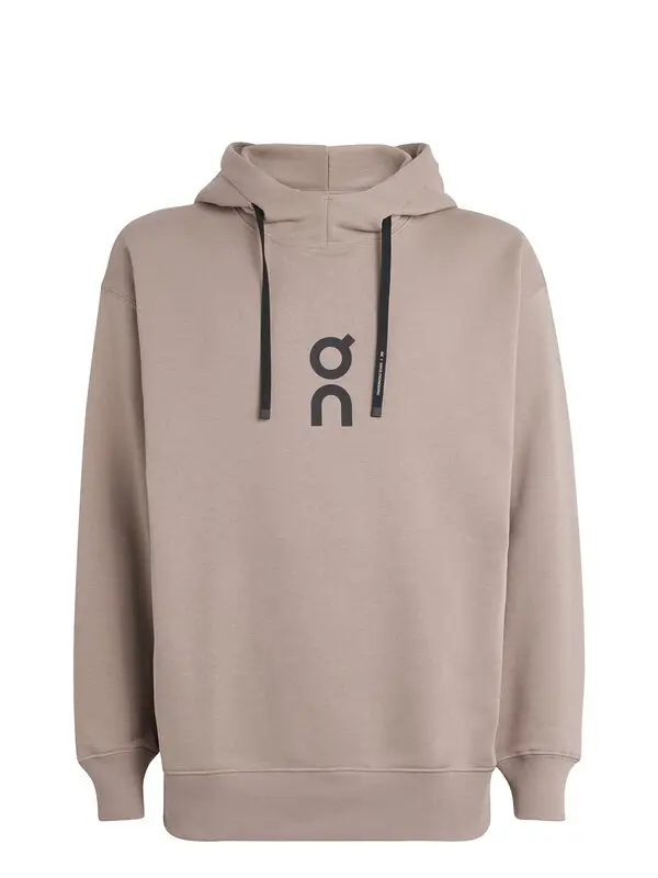 On Organic Cotton-blend Club Hoodie - Beige