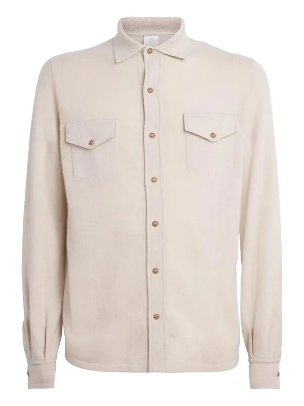 Eleventy Cashmere Texas Overshirt - Beige