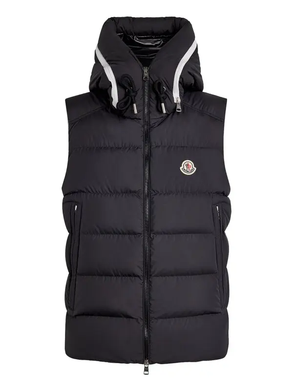 Moncler Cardamine Hooded Gilet - Black