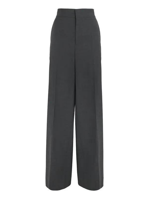 Sasuphi Stretch-virgin Wool Petra Trousers - Grey
