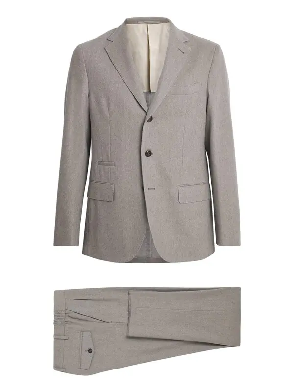 Eleventy Wool-cashmere 2-piece Suit - Beige