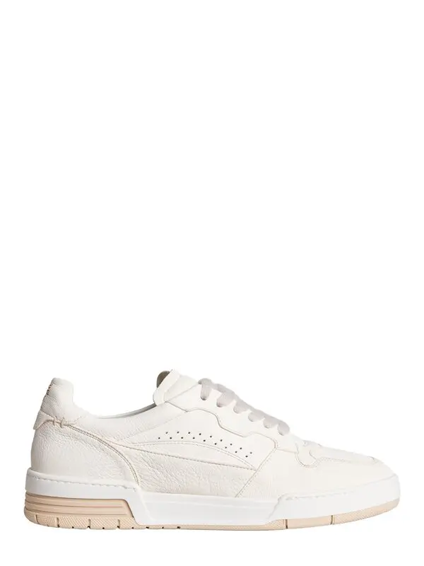 Eleventy Deerskin Low-top Sneakers - White