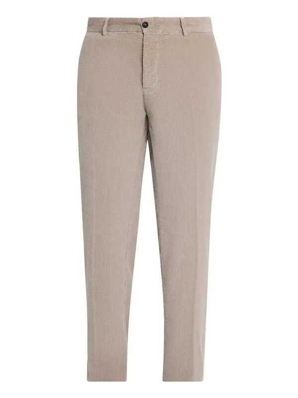 Massimo Alba Cotton Corduroy Trousers - Ice