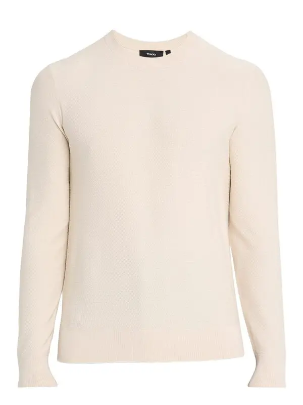 Theory Riland Crewneck Sweater - Alabaster