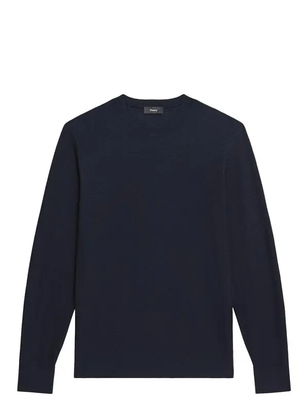 Theory Riland Crewneck Sweater - Baltic