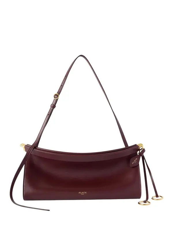 Alaïa Click E/w Medium Leather Shoulder Bag - Burgundy