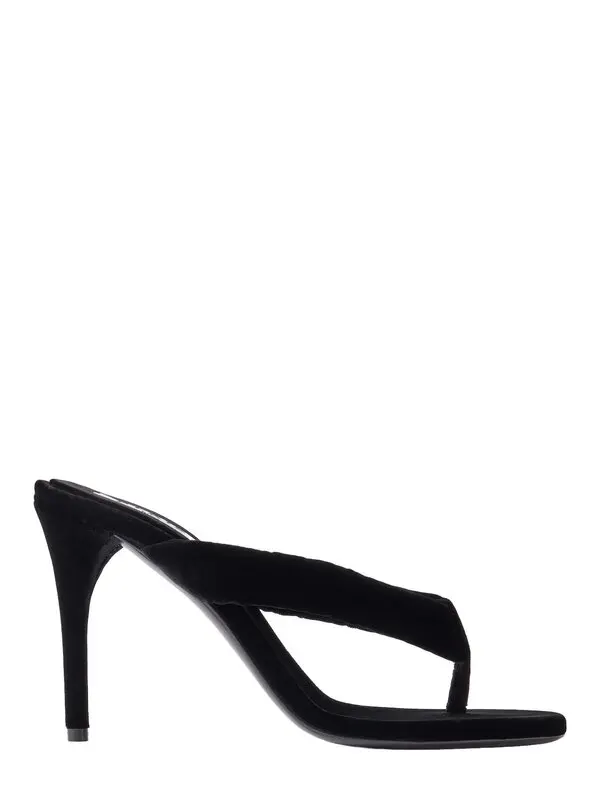 Alaïa 90 Velvet Mules - Black