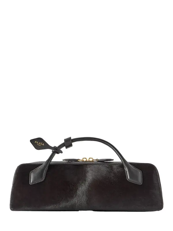 Alaïa Le Teckel Calf Hair Clutch - Brown