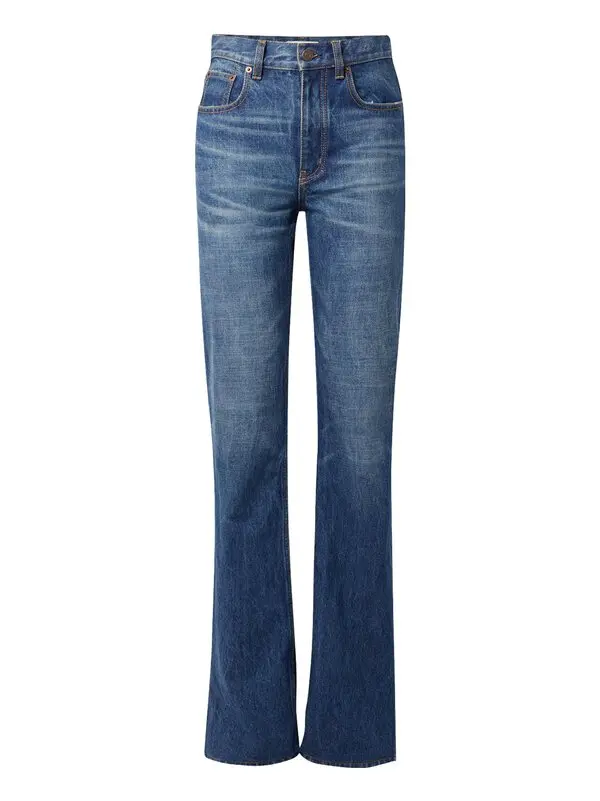 Chloé High-rise Slim-leg Organic Jeans - Blue