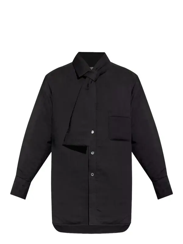 Yohji Yamamoto Layered Chest-pocket Shirt - Black