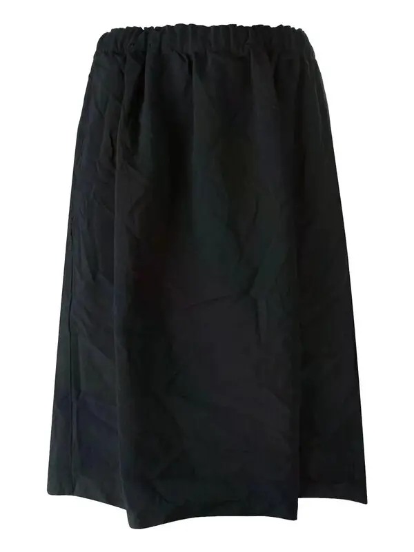 Comme Des Garçons Pleated Midi-skirt - Black