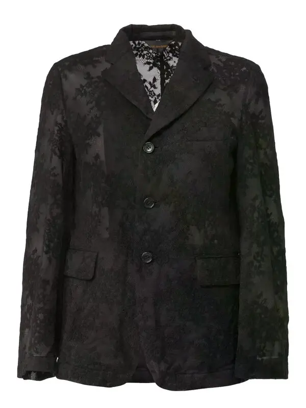 Comme Des Garçons Lace Blazer - Black