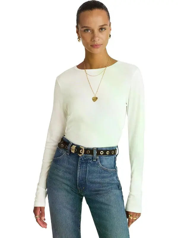 Madewell Crewneck Long-sleeve Tee - White