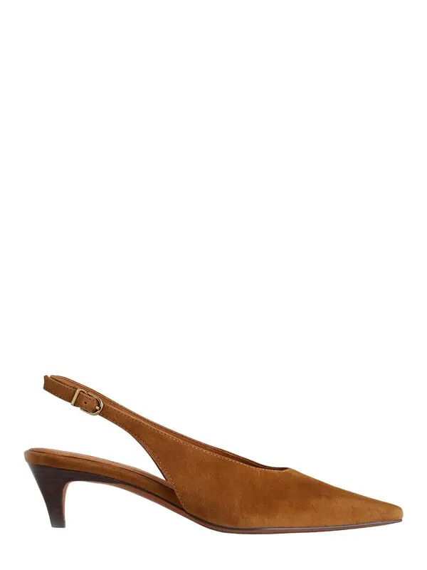 Madewell The Emilie Slingback Pump - Russet