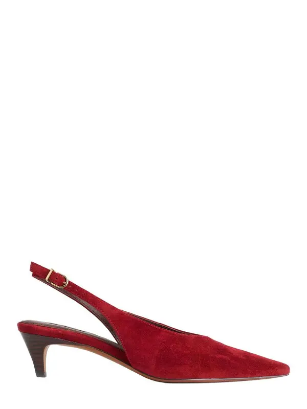 Madewell The Emilie Slingback Pump - Wild Cranberry