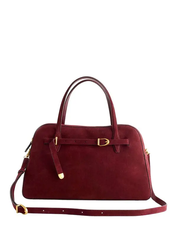 Madewell Belted Satchel Bag - Sangria