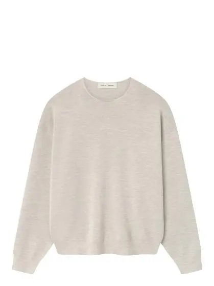 Fear Of God Essentials Merino Crewneck Sweater - Heather Stone