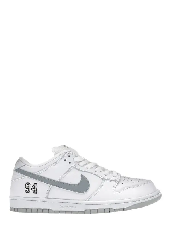 Nike Dunk Low Supreme 94 Sneakers - White/metallic Silver