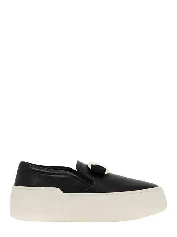 FERRAGAMO Vara Slip-on Loafer - Black