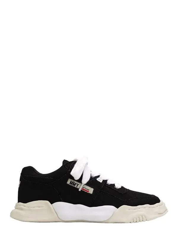 Mihara Yasuhiro Parker Og Sole Canvas Lowin Sneakers - Black/white