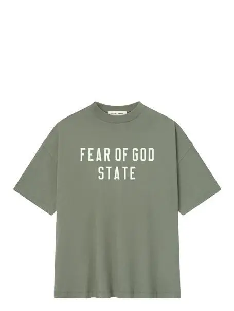 Fear Of God Essentials 90's Tee Shirt - Moss