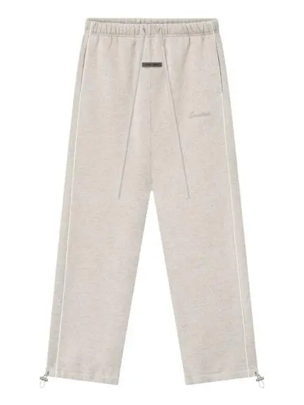 Fear Of God Essentials Relaxed Fleece Piping Sweatpant - Heather Stone/cloud White