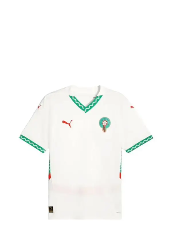 PUMA Morocco 2025 Away Replica Jersey - White/fast Green/red