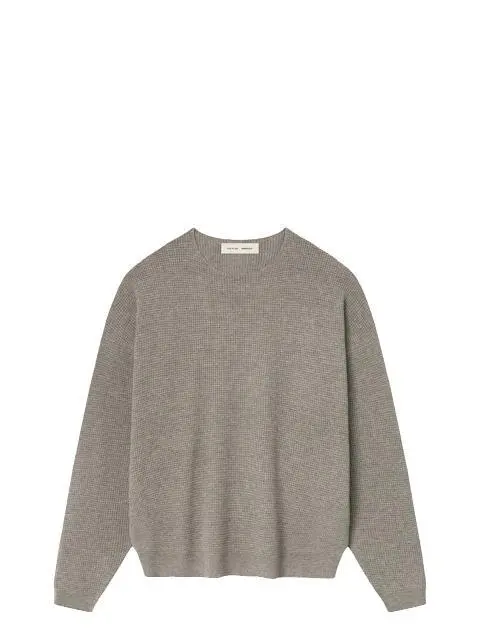 Fear Of God Essentials Waffle Crewneck Sweatshirt - Homestead Heather