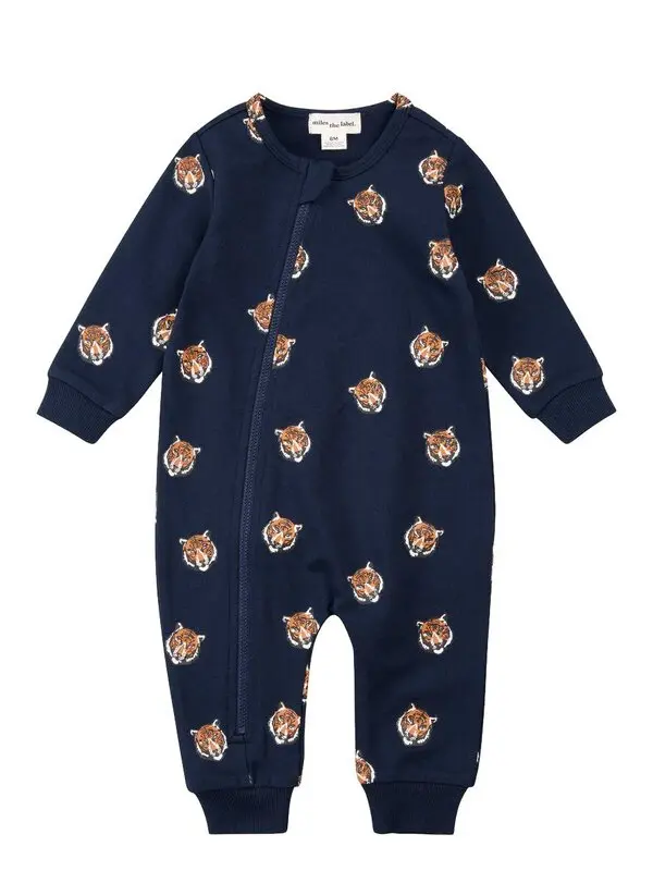 MILES THE LABEL Go Tigers Romper - Navy