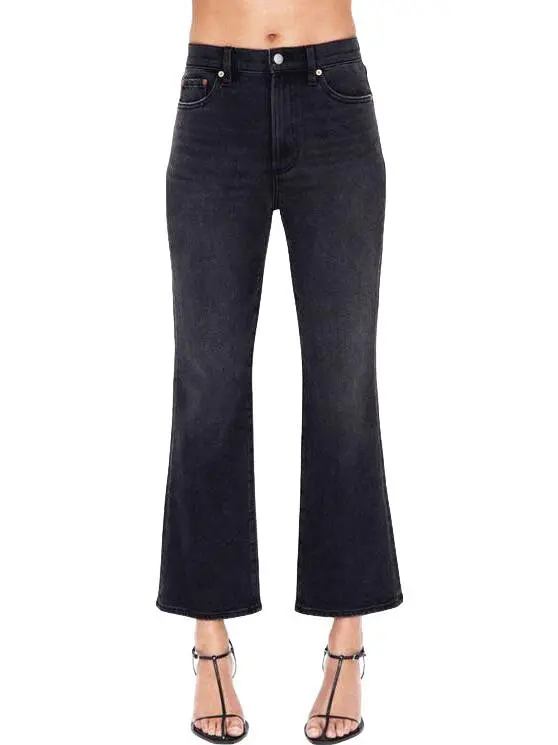 PISTOLA Ally High-waist Crop Bootcut Jeans - Lodge