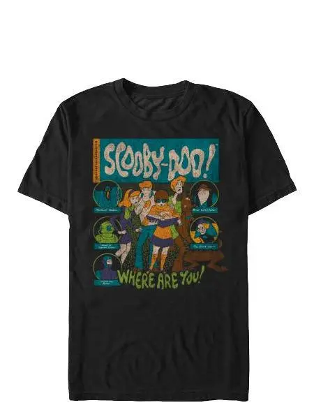 SCOOBY DOO Where Are You Villains Graphic T-shirt - Black