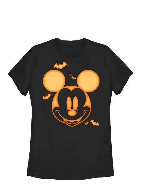 MICKEY & FRIENDS Mickey Mouse Halloween Graphic T-shirt - Black
