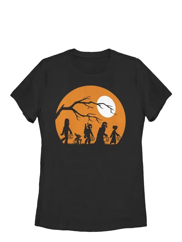 STAR WARS Characters Trick Or Treat Graphic T-shirt - Black