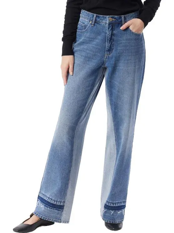 DO BY DEE OCLEPPO Fallon Straight Leg Jeans - Valencia Two Tone