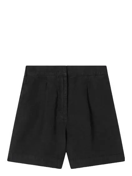 VIR VITA Relaxed Linen Short - Black