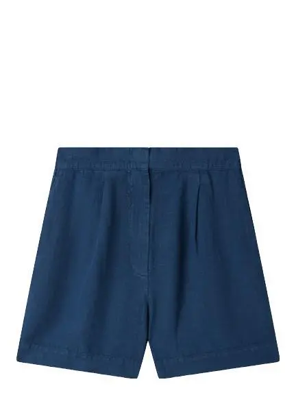 VIR VITA Relaxed Linen Short - Navy