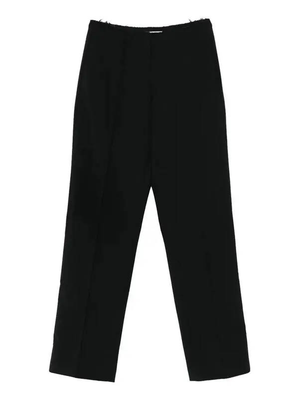 ENTIRE STUDIOS Zerobound Raw-edge Trousers - Black
