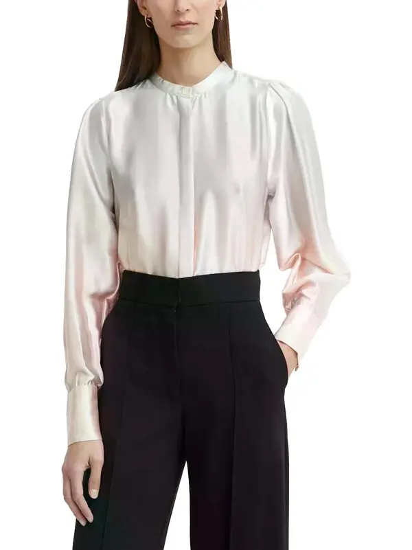 BRUUNS BAZAAR Ombre Puff-shoulder Shirt - Neutrals
