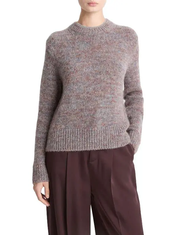 Vince Marled Crewneck Sweater - Cognac Combo