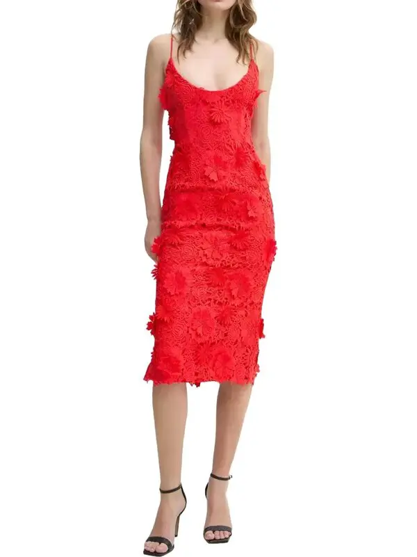 Bardot Adei Midi Dress - Red