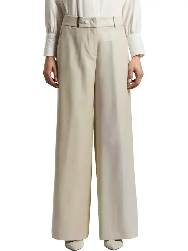 Peserico Wide-leg Trousers - Neutrals