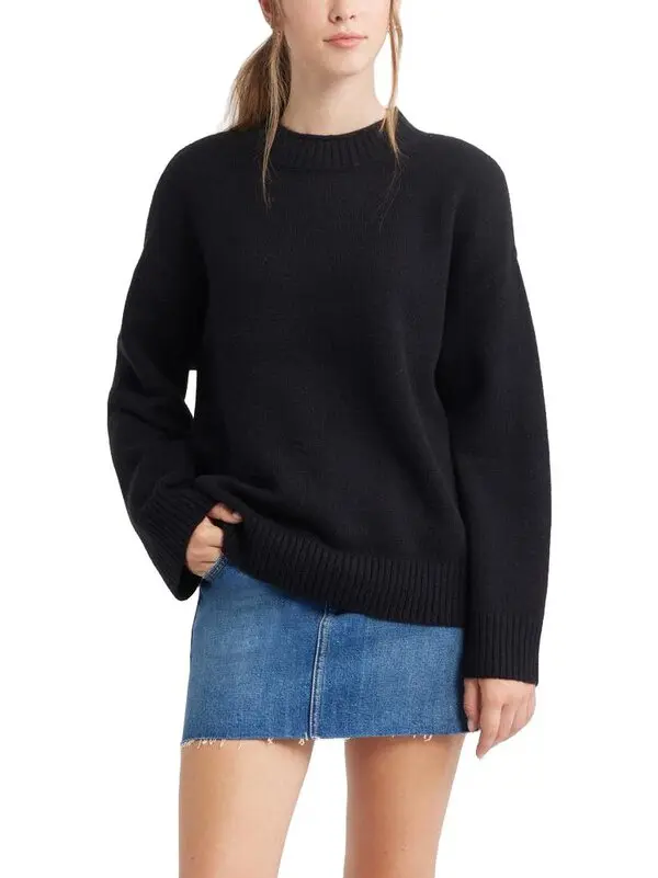 Bp. Cotton Blend Sweater - Black