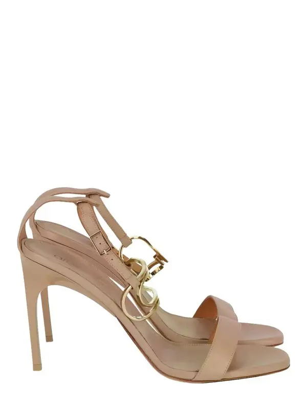 Off-White Accent-detail Leather Sandals - Neutrals