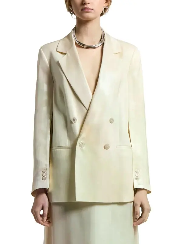 Peserico Double-breasted Blazer - Neutrals
