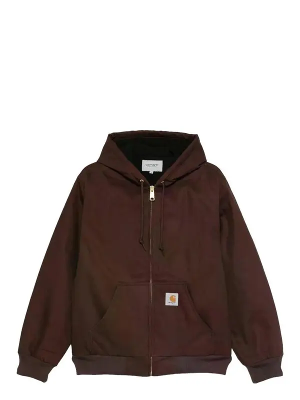 Carhartt Work In Progress Zip-up Hooded Jacket - Brown