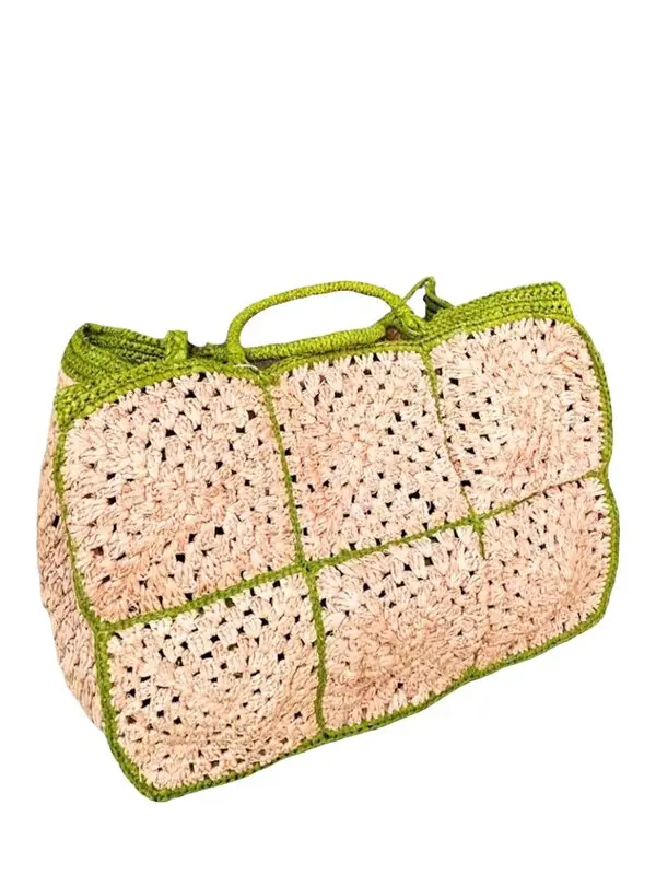 ZANATANY CONCEPTS Carrey Raffia Tote Bag - Green