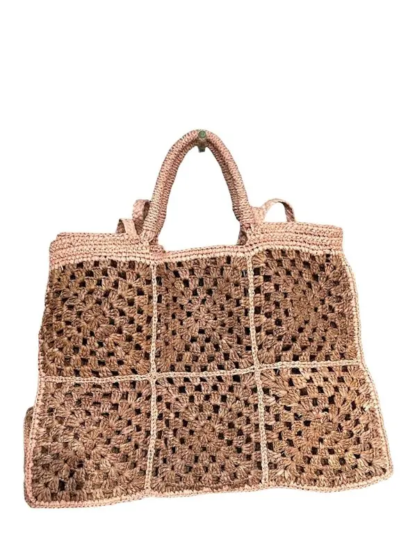 ZANATANY CONCEPTS Carrey Raffia Tote Bag - Pink