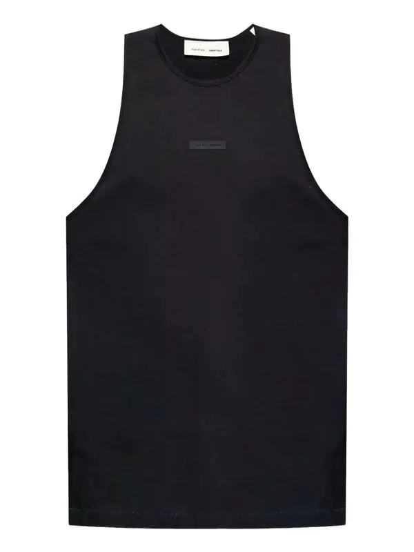 Fear Of God Logo-plaque Tank Top - Black