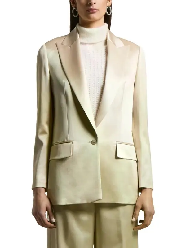 Peserico Single-breasted Blazer - Neutrals